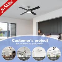 China 6 Speed Remote LED Ceiling Fan For Living Room Pure Copper DC Motor OEM/ODM for sale