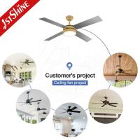 China CCC Modern Ceiling Fan With Light And Remote Control 4 MDF Blades for sale