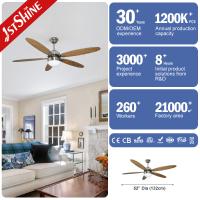 China 230V AC Motor Indoor 5 MDF Blades LED Ceiling Fan for sale