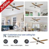 China 230V AC Motor Indoor 5 MDF Blades LED Ceiling Fan for sale