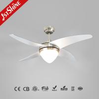 China 4 MDF Blades Modern LED Ceiling Fan Handheld Remote For Living Rooms for sale