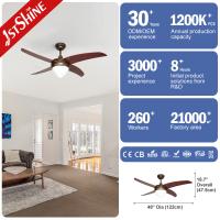 China Light 4 MDF Blades Decorative Ceiling Fan With Remote Energy Saving Dc Motor for sale