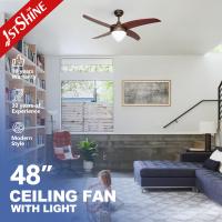 China Light 4 MDF Blades Decorative Ceiling Fan With Remote Energy Saving Dc Motor for sale