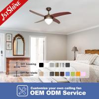 China Light 4 MDF Blades Decorative Ceiling Fan With Remote Energy Saving Dc Motor for sale