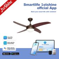 China Decorative 4 MDF Blades Retro Style Ceiling Fan 48 Inches 220V Led for sale