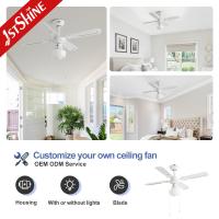 China AC Modern Traditional Ceiling Fan Pull Chain Switch 4 MDF Blades for sale