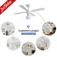 China AC Modern Traditional Ceiling Fan Pull Chain Switch 4 MDF Blades for sale