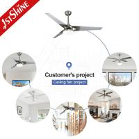 China Plywood Blade Modern LED Ceiling Fan 52 Inch AC Motor Home Using for sale