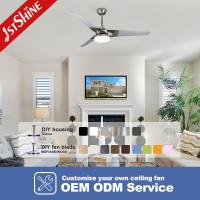 China Plywood Blade Modern LED Ceiling Fan 52 Inch AC Motor Home Using for sale