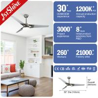 China Plywood Blade Modern LED Ceiling Fan 52 Inch AC Motor Home Using for sale