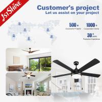 China 110V 220V AC No Sound Ceiling Fan Modern Design Plywood Blades for sale