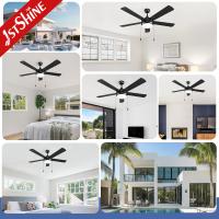 China 110V 220V AC No Sound Ceiling Fan Modern Design Plywood Blades for sale