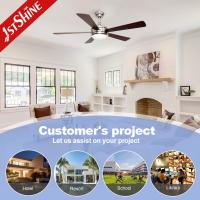 China OEM Remote Control Modern LED Ceiling Fan With Light 5 MDF Blades for sale