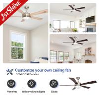China OEM Remote Control Modern LED Ceiling Fan With Light 5 MDF Blades for sale