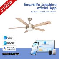 China OEM Remote Control Modern LED Ceiling Fan With Light 5 MDF Blades for sale