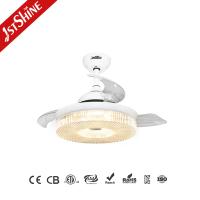 China CE Smart Wifi Control Invisible Ceiling Fan Light for Bedroom 36 Inch for sale