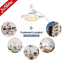 China CE Smart Wifi Control Invisible Ceiling Fan Light for Bedroom 36 Inch for sale