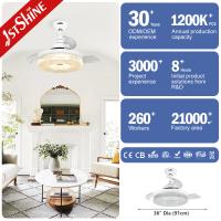 China CE Smart Wifi Control Invisible Ceiling Fan Light for Bedroom 36 Inch for sale