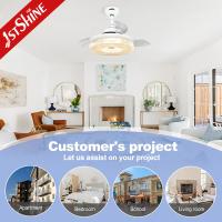 China CE Smart Wifi Control Invisible Ceiling Fan Light for Bedroom 36 Inch for sale