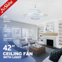 China Retractable 42 Inch Bladeless LED Ceiling Fan Indoor Remote Control for sale