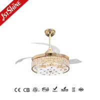 China Three Blades 107cm Folding Chandelier Ceiling Fan Retractable Blades for sale