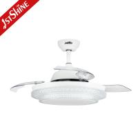 China Invisible 42 Inch Smart Bedroom Ceiling Fan With LED Light CE Approved for sale