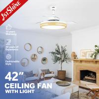 China Smart 42 Inch LED Invisible Ceiling Fan For Bedroom And Living Room for sale