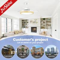 China Smart 42 Inch LED Invisible Ceiling Fan For Bedroom And Living Room for sale