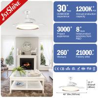 China Living Room Smart 42 Inch Invisible LED Ceiling Fan With Hidden Blades for sale