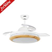 China 3 Retractable Blades 3 Light Color Changing Ceiling Fan For Living Bedroom Restaurant for sale