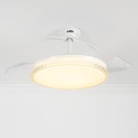 China Acrylic Blades Invisible Ceiling Fan With Light / DC Motor Energy Saving for sale