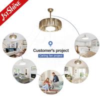 China RoHS Electric Concealed Bladeless LED Ceiling Fan Wall Control for sale