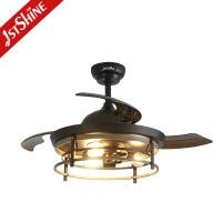China 42 inches Invisible Blade Ceiling Fan  Farmhouse Style With Light for sale