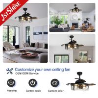 China Bladeless Farmhouse Ceiling Fan With Light Small Modern Industrial for sale
