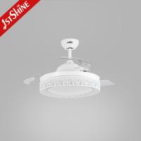 China 6 Speeds 42 Inch Retractable Ceiling Fan Light With Bluetooth Speaker for sale