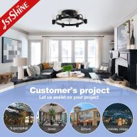 China Bedroom Industrial Easy To Install Flush Mount Ceiling Fan With Light for sale