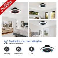 China 23 Inch Bladeless Ceiling Fan with DC Motor RGB Light and Remote Control for Bedroom for sale