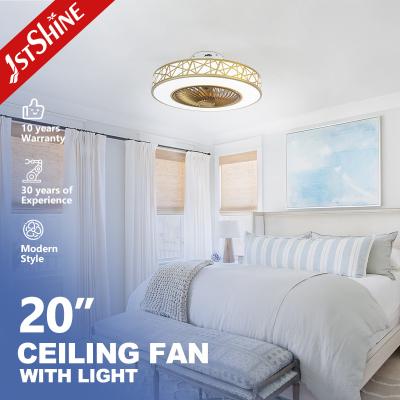 China 20 Inch Mini Ceiling Fan Ac Motor Intelligent Dimming 6 Speed Control For Bedroom for sale