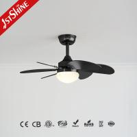 China Black E27 Modern LED Ceiling Fan Low Voltage Living Room Decorative for sale