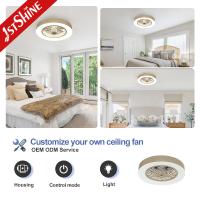China 5 PC Blades Indoor Dimmable LED Ceiling Fan With Remote Control Switch for sale