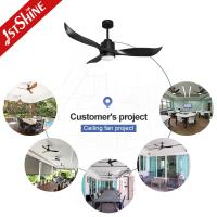 China Dc Circuit 60W Remote Control Ceiling Fan Home 3 Abs Plastic Fan Blades for sale