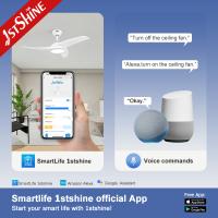 China 220V 50HZ Color Changing Lighting Ceiling Fan With Remote Control for sale