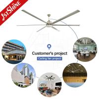China Industrial Ceiling Fan With Light Big Size High Air Volume Commercial Indoor Dc Motor Fan for sale