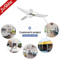 China 3 ABS Blades Decorative Low Floor Flush Mount Ceiling Fan With Light for sale