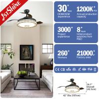 China Ultra Quiet Music Invisible Ceiling Fan Chandelier Remote Control for sale