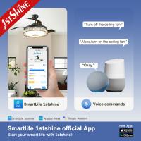 China Ultra Quiet Music Invisible Ceiling Fan Chandelier Remote Control for sale