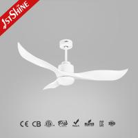 China Wholesale Custom 52 Inch White 3 Blade Copper Motor Outdoor Led Light Ceiling Fan for sale