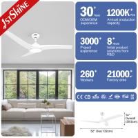 China Remote Control Plastic Dimmable LED Ceiling Fan Color Changing Lighting for sale