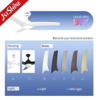 China Remote Control Plastic Dimmable LED Ceiling Fan Color Changing Lighting for sale