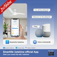 China Remote Control Plastic Dimmable LED Ceiling Fan Color Changing Lighting for sale
